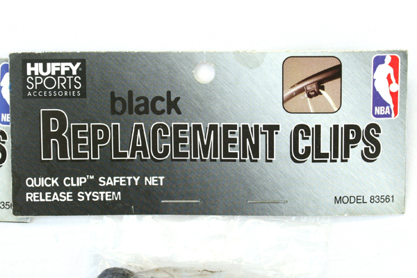 24 Huffy Sports Basketball Rim Safety Net Black Replacement Clips 83561 ...