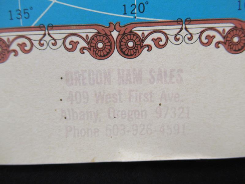 Купить Разное 1975 Yaesu Musen Co Ham Map Wall Poster World Map Printed ...